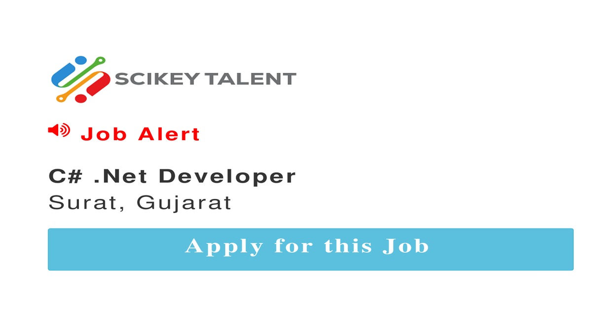 C# .Net Developer job In Surat by SRKay Consulting Group - SCIKEY